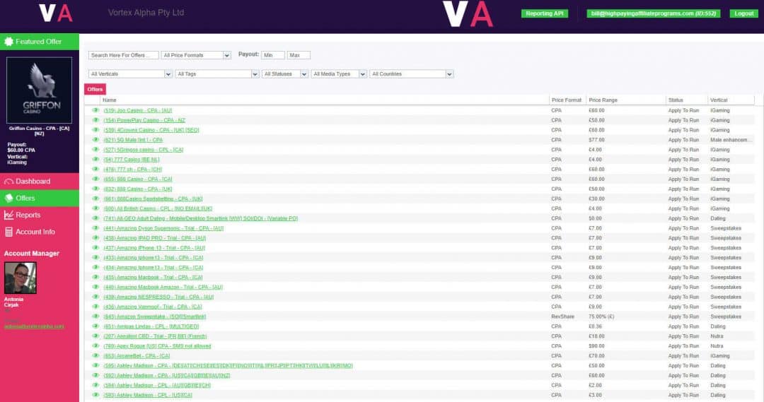 Vortex Alpha Review 2024: High Performance Affiliate Network